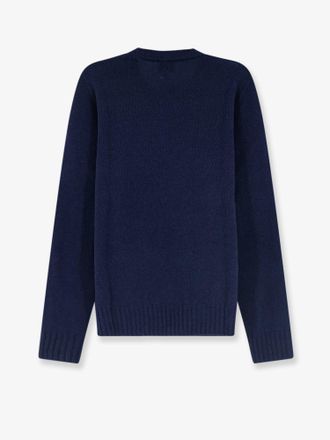 Alysi Womens Sweater Merino-Cashmere Blue Merino Wool