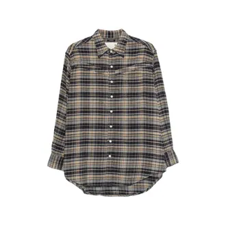 R13 Plaid-pattern Oversized Shirt