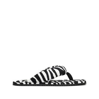 The Attico Femme, Chaussures, Noir, Taille: 41 EU Sandales Noires &agrave; Imprim&eacute; Z&egrave;bre