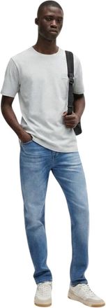 HUGO BOSS T-Shirt f&uuml;r Herren, Premium-Baumwolle (Hellgrau)