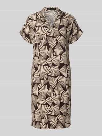 Betty Barclay Knielanges Kleid aus Viskose mit Umlegekragen