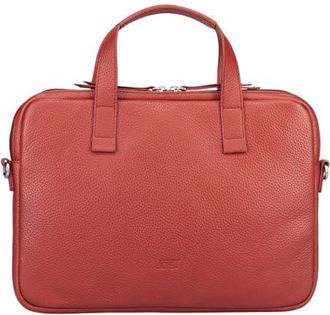 Jost Cuir sac dordinateur portable sac &agrave; &eacute;paule bandouli&egrave;re pour ordinateur portable Vika Laptop Case 14 Red rouge
