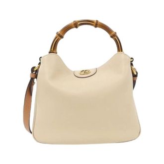 Gucci Pre-owned Diana Leder Schultertasche - - Pre-owned - Damen - Beige - ONE SIZE