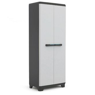 KIS Armadio In Plastica Alto Linear 3 Ripiani Regolabili 68x173h Multiuso Esterno
