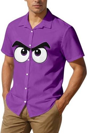 Generico T-shirt pour homme - Carnaval & Fasching - Monstre coquine - Grandes dents effrayantes - Chemise d&eacute;t&eacute; &agrave; manches courtes - Chemise d&eacute;contract&eacute;e pour ho