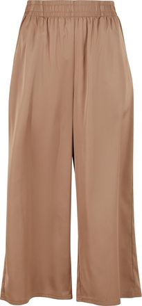 Urban Classics Damen Hose Ladies Satin Wide Leg Culotte, Weite Hose f&uuml;r Frauen, Damen Culotte aus Polyester-Satin, Gr&ouml;&szlig;en XS - 5XL