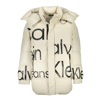 Calvin Klein Homme, Manteaux, Beige, Taille: XL Bold Disrupted Logo Jacket