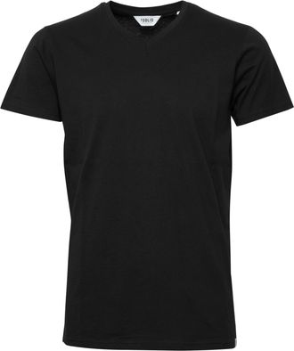 Solid SDBedo Herren T-Shirt Kurzarm Shirt mit V-Ausschnitt Baumwollmischung Regular fit, Größe:XL, Farbe:Black (9000)