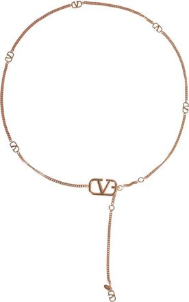 Valentino Garavani unisex, Accessoires, Jaune, Taille: S Chain Belt Vlogo Signature