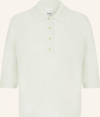 Allude Allude Strick-Poloshirt Aus Cashmere gruen
