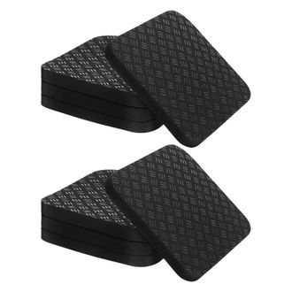 BESPORTBLE 8-teiliges Laufband-Pad-Set: Laufbandmatten - 10 x 10 x 0,5 cm, rutschfeste Trainingsmatte - doppelseitiges PU-Antivibrations- zum Schutz des Bodens u