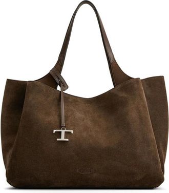Tod's Femme, Sacs, Brun, Taille: ONE Size Shopping Bag Medium