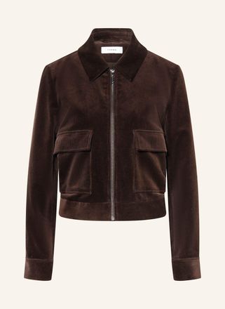 Comma Comma Kastenjacke Aus Cord braun