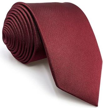 Shlax & Wing Shlax&Wing Couleur Unie Rouge Mariage Homme Cravate Classic Fashion 147cm
