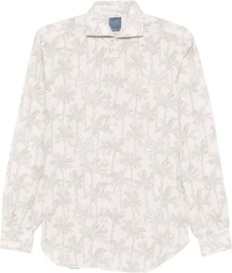 Barba Homme, Chemises, Beige, Taille: 5XL Chemise lin/coton