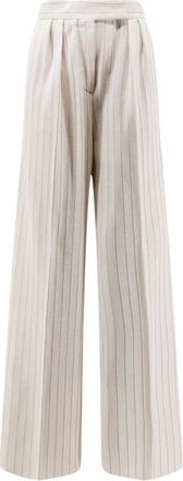 Max Mara Femme, Pantalons, Blanc, Taille: 42 FR Mxmosso Pantalons