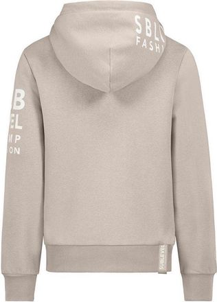 Sublevel Kapuzenpullover Damen Hoodie mit auff&auml;lligen Prints auf &Auml;rmel und Sweater, Kapuzensweatshirt mit K&auml;ngurutasche, mit Kapuze