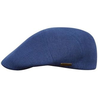 Sterkowski Ivy Five Bonnet | Casquette Plate en Lin 100% Naturel pour Hommes et Femmes &agrave; visi&egrave;re Chapeau Convertible de Soleil Bleu 60 cm