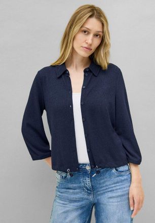 Cecil Cardigan aus elastischem Materialmix
