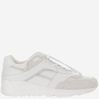 Saint Laurent Mens Sneakers Bump White Leather Trainers