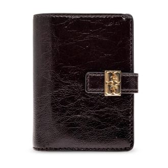 Ganni Eco Leder Geldb&ouml;rse - - Accessories - Damen - Braun - ONE SIZE