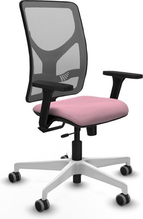 Piqueras y Crespo Palo Rosa Schreibtischstuhl mit 3D-Armlehnen, h&ouml;henverstellbare Lendenwirbelst&uuml;tze, ausgestattet mit Syncro/Traslack und Schneideschaum, mit Rollen vo