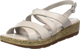 Andrea Conti Damen Sandalette Sandale mit Absatz, Silbergrau, 39 EU