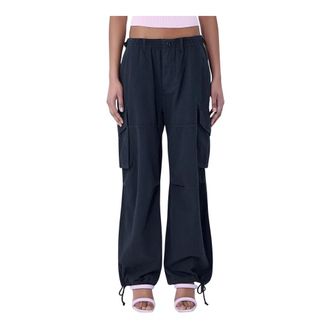 Alexander Wang Cargo-Hose mit Kordelzug - - Trousers - Damen - Schwarzk - S
