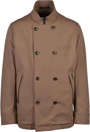 Montecore Homme, Manteaux, Brun, Taille: 2XL Pikot Stretch Manteau Crois&eacute;