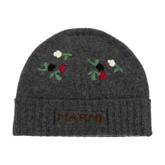 Marni Bestickte M&uuml;tze - - Accessories - Herren - Grau - M