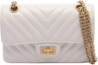 Chanel Pre-owned Sac bandouli&egrave;re en cuir 2.55 - Femme - Pre-owned - Beige - Taille: ONE Size
