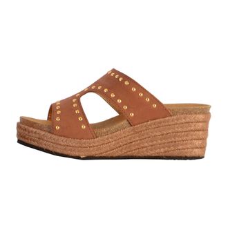 Scholl Damen Marbella Pantoletten Sandale, Cognac, 41 EU
