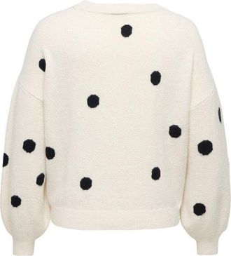 Only Carmakoma Rundhalspullover CARRICA LS DETAIL O-NECK KNT Materialmix, normal geschnitten