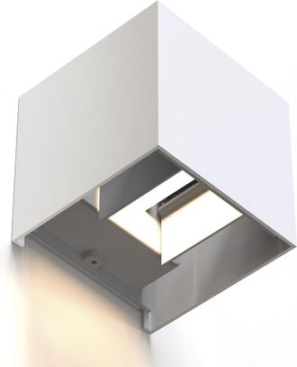 Hama LED Wandleuchte (WLAN Lampe für innen und außen IP 44, Smart Home Lampe steuerbar per App und Sprache, dimmbar 2700 K - 6500 K, smarte Lampe mit einst