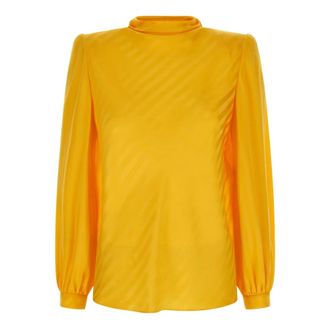 Valentino Garavani Femme, Blouses et Chemises, Jaune, Taille: 40 FR Chemise en soie Mossi