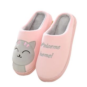 Generic Pantoufles pour femme - En peluche chaude - Antid&eacute;rapantes - Douces et douillettes - Pour lhiver - Pour lint&eacute;rieur et lext&eacute;rieur - Mousse &agrave; m&eacute;moire de