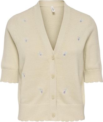Only Onllillo Ss V-Neck Button Cardigan KNT