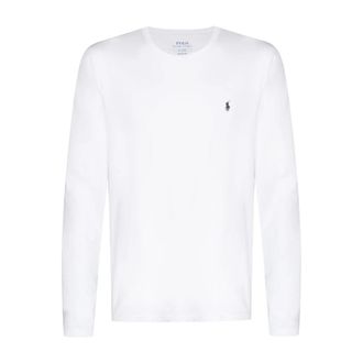 Polo Ralph Lauren Langarm-T-Shirt mit Logo-Stickerei - - Tops - Herren - Wei&szlig; - L