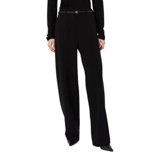 Max Mara Femme, Pantalons, Noir, Taille: 36 FR Wide Pantalons