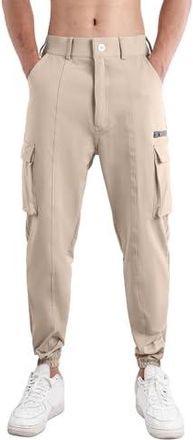 Generic Pantalon de surv&ecirc;tement d&eacute;contract&eacute; et confortable pour homme pour un usage quotidien, d&eacute;tente, cordon de serrage &agrave; la taille, pantalon de surv&ecirc;tement