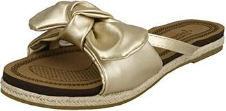 Spot On Savannah Mules plates à bords en corde pour femme, doré, 39 EU