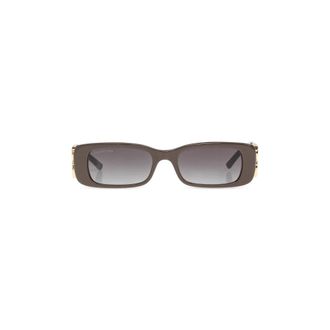 Balenciaga Dynasty Rechteckige Sonnenbrille - - Accessories - Damen - Braun - ONE SIZE