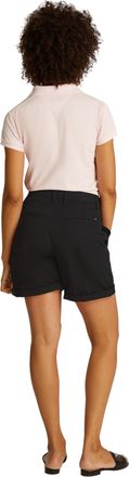 Tommy Hilfiger Damen Chino Shorts Kurz, Schwarz (Black), 38