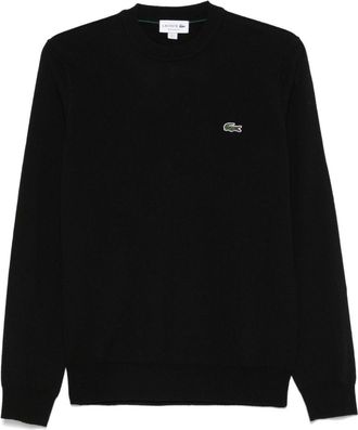 Lacoste pull à patch crocodile - Noir