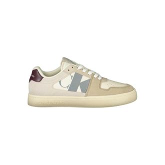 Calvin Klein Beiger Herren Sneaker mit Bordeaux-Akzenten - - Shoes - Herren - Mehrfarbig - 41 EU