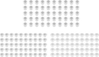 Lazzboy Messbecher Durchsichtige Plastikbecher Mischbecher Für DIY Casting Tattoo Ink Caps Cups Stück, Gemischte Größen Klein Mittel Trinkbecher Aus Bio-pp Bi