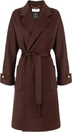 Elisabetta Franchi Damen, Mäntel, Braun, LGröße