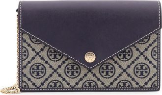 Tory Burch Femme, Accessoires, Bleu, Taille: ONE Size Leather Wallet