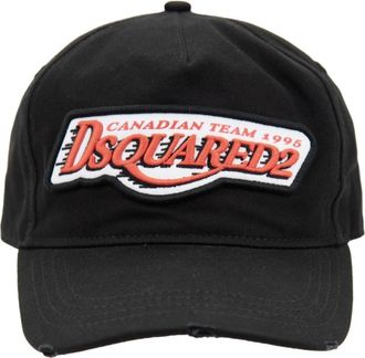 Dsquared2 Bestickte Baseballkappe mit Schnalle - - Accessories - unisex - Schwarzk - ONE SIZE