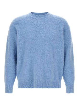 Roberto Collina Pull Col Rond - Bleu Clair